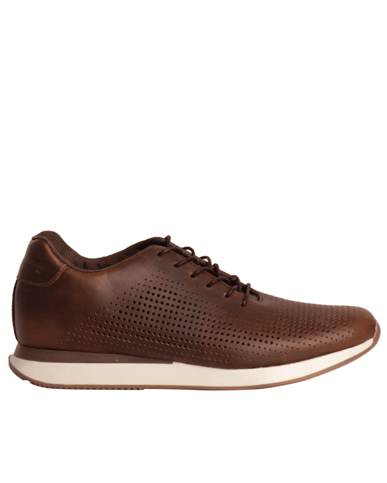 TENIS CUERO LISO JAMES CAFÉ - Otelo Shoes