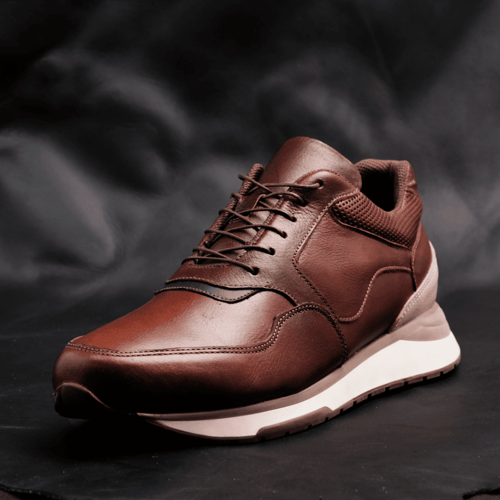 TENIS CUERO LISO ATLANTA CAFÉ - Otelo Shoes